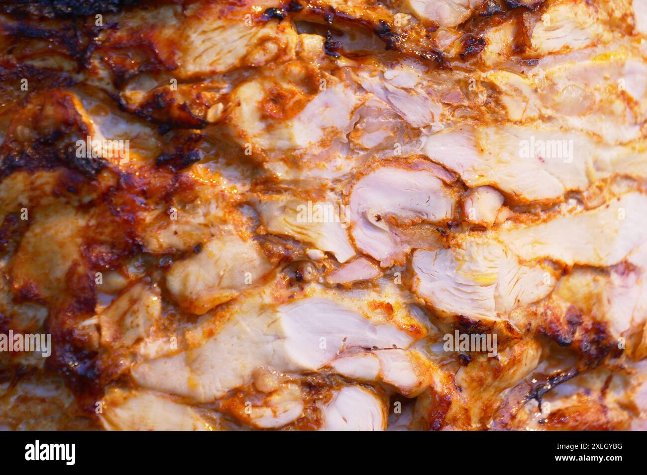 rotating traditional gyros meat close up Stock Photo - Alamy