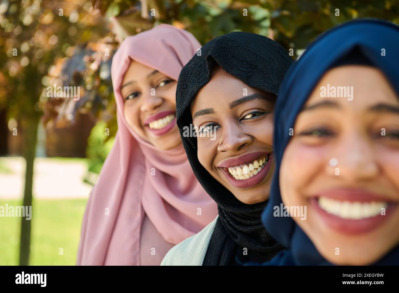 Sisterhood Snapshot: Middle Eastern Muslim Women in Hijab Capturing ...