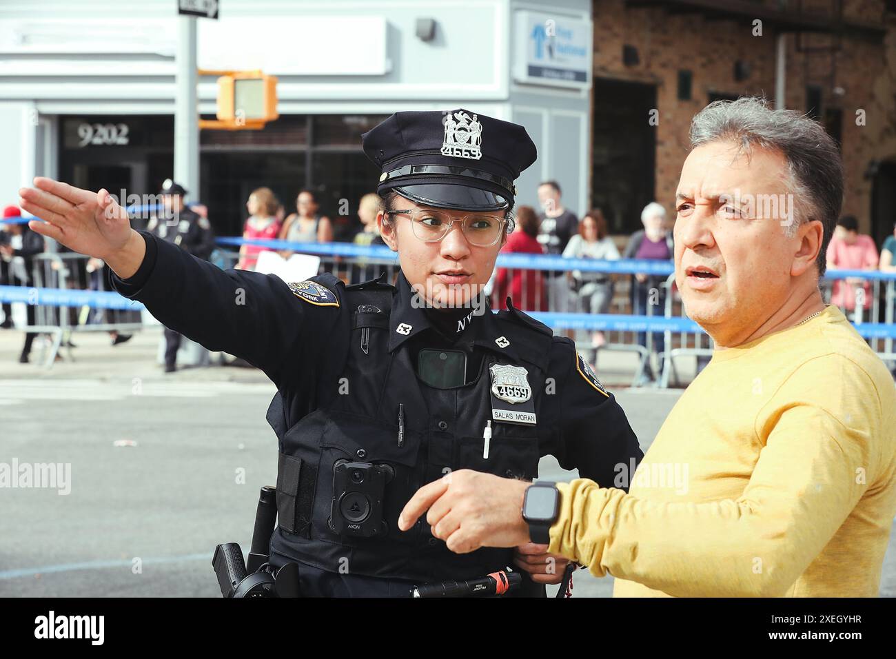 NYPD officer in Brooklyn, New York, USA - November 6, 2022: police ...