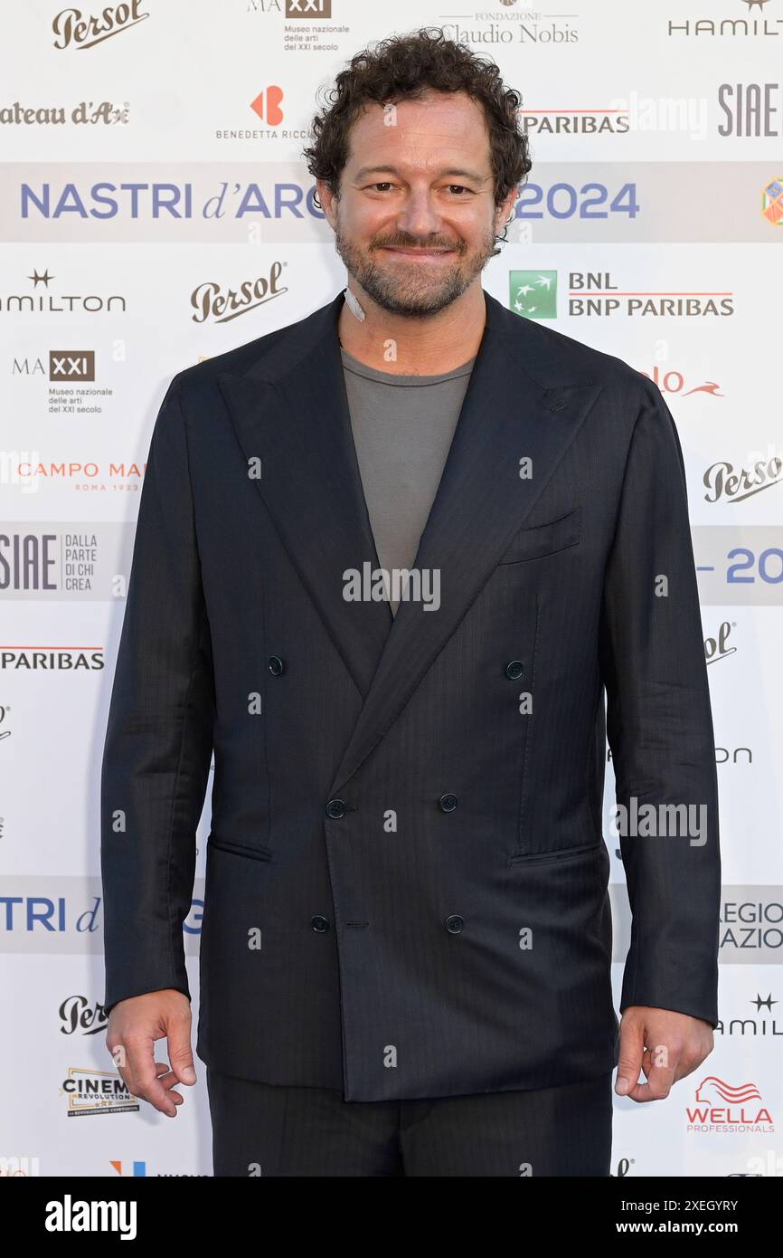 Rome, Italy. 27th June, 2024. Brando De Sica attends the blu carpet of ...