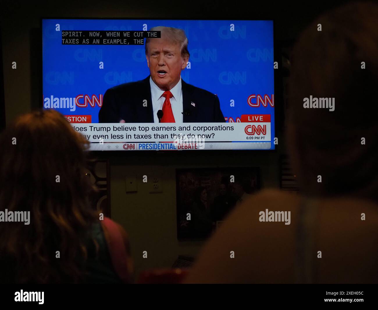 Donald trump biden debate 2024 hi-res stock photography and images - Alamy