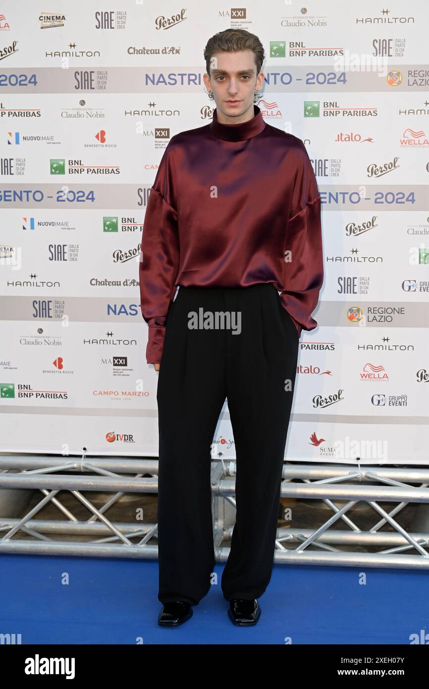 Rome, Italy. 27th June, 2024. Domenico Cuomo attends the blu carpet of ...
