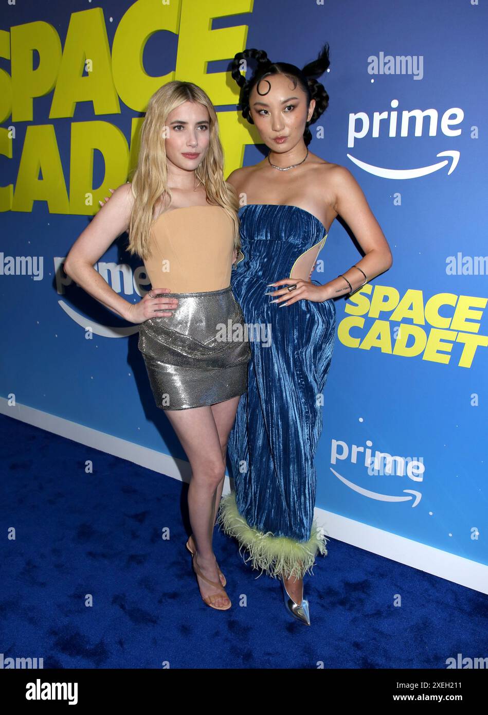 New York City, USA. 27th June, 2024. Emma Roberts and Poppy Liu ...