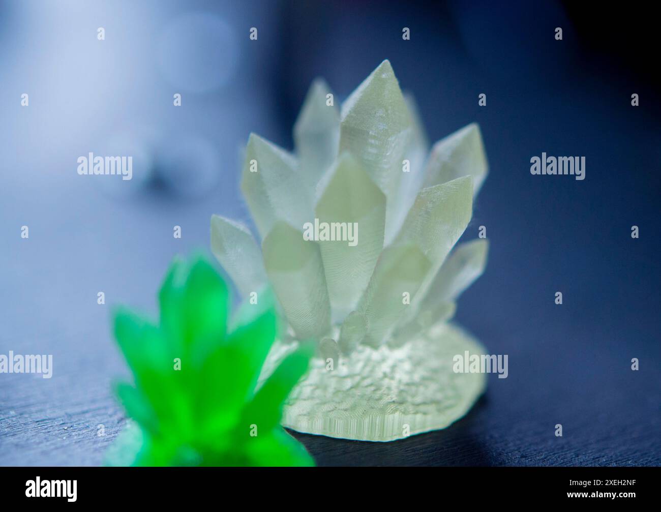 Detailed models in the form of crystals printed on 3D printer from ...