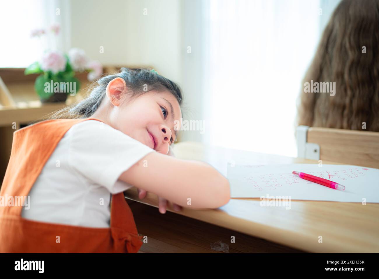 When class becomes dull. The kids started to feel tired and sleepy ...