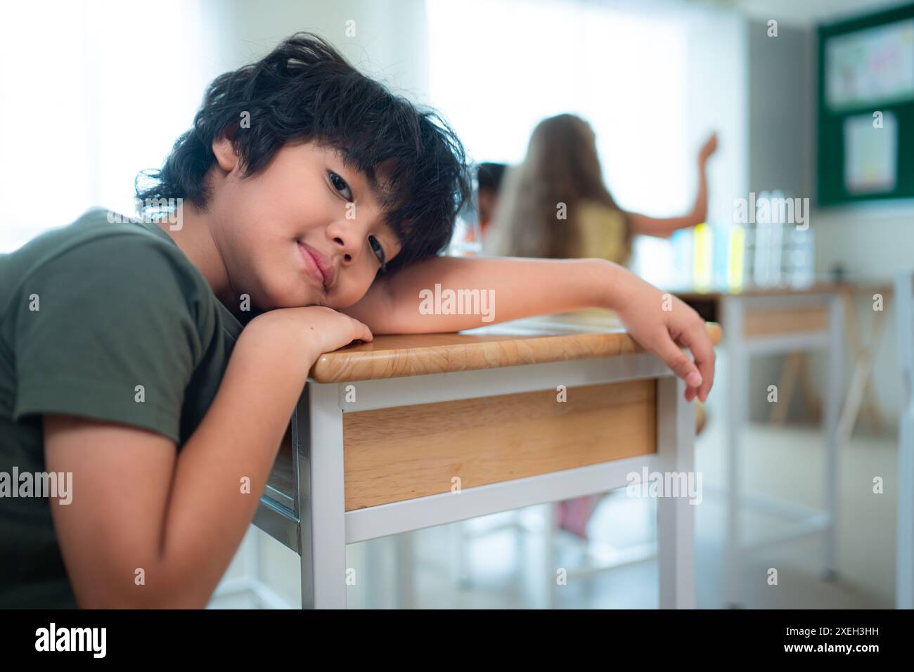 When class becomes dull. The kids started to feel tired and sleepy ...