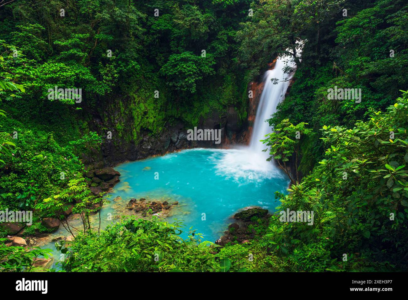Rio Celeste Waterfall, Tenorio Volcano National Park, Guanacaste ...