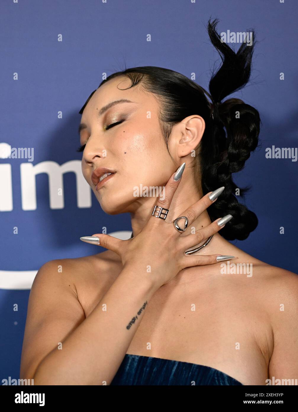 Poppy Liu attends the Amazon MGM Studios premiere of "Space Cadet" at ...