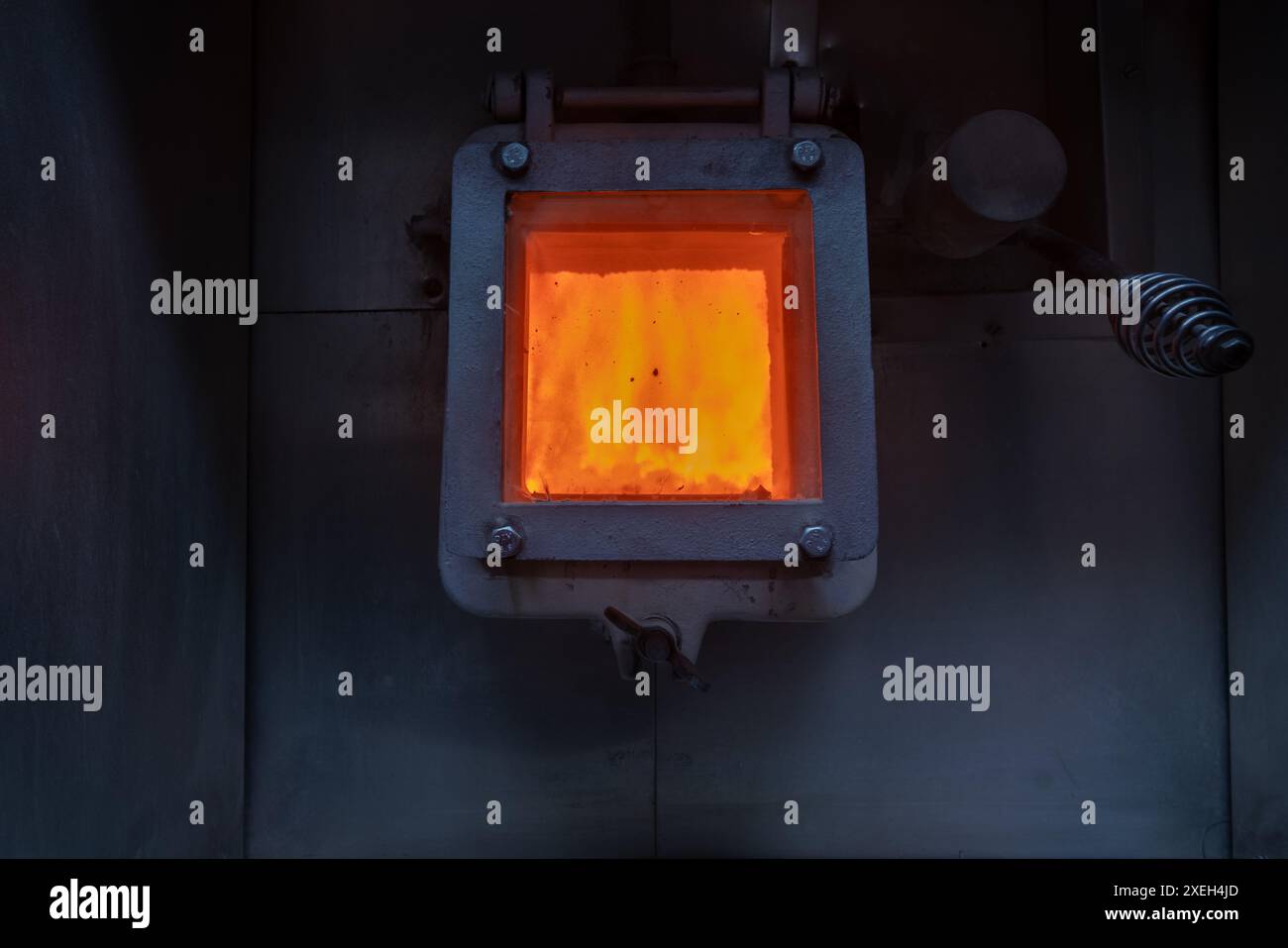 View of incineration in a waste-to-energy plant Stock Photo - Alamy