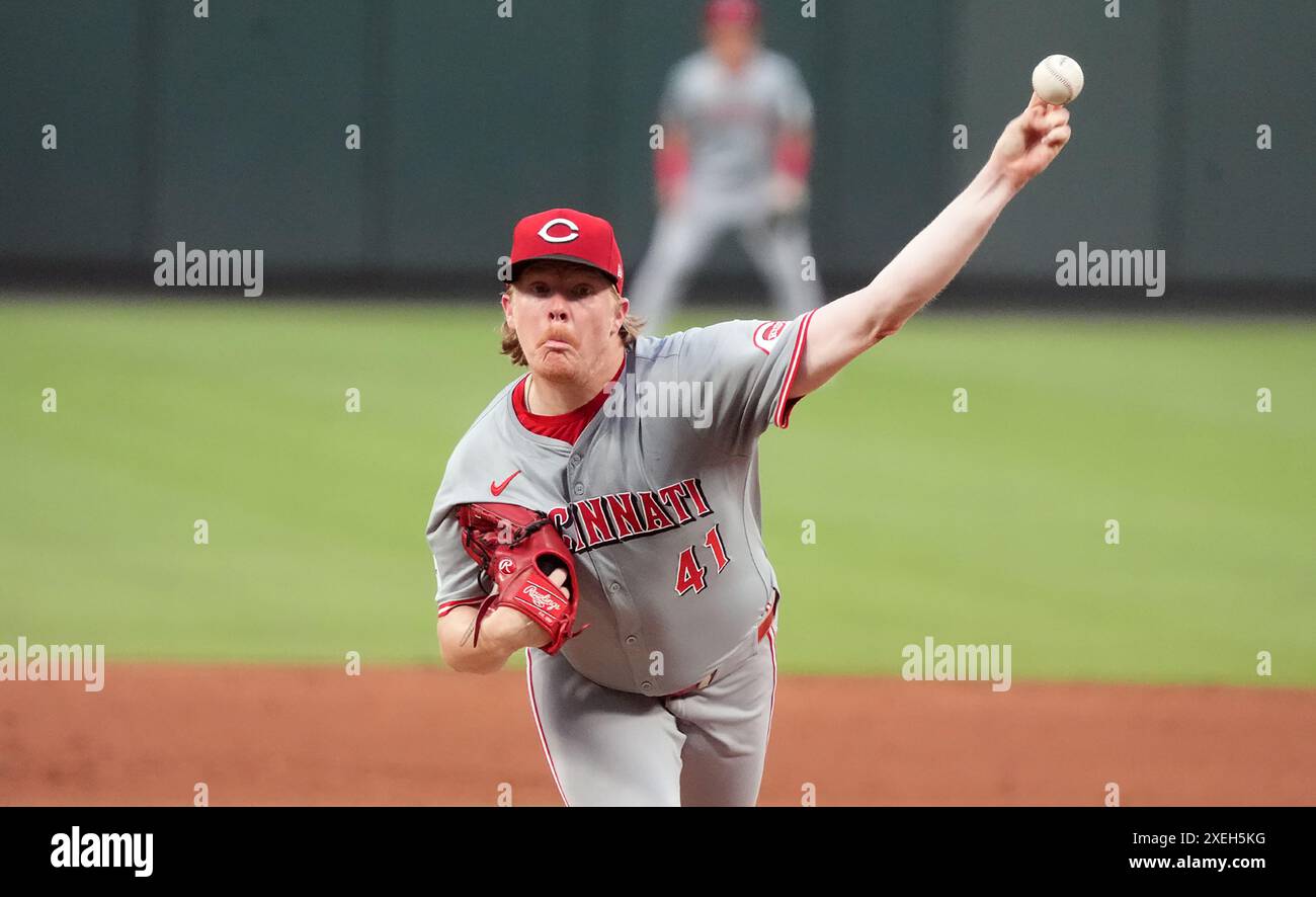 St. Louis, United States. 27th June, 2024. Cincinnati Reds starting ...