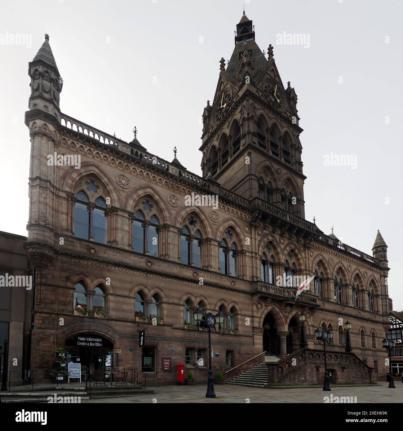 Entrance historic town hall chester town hall hi-res stock photography ...