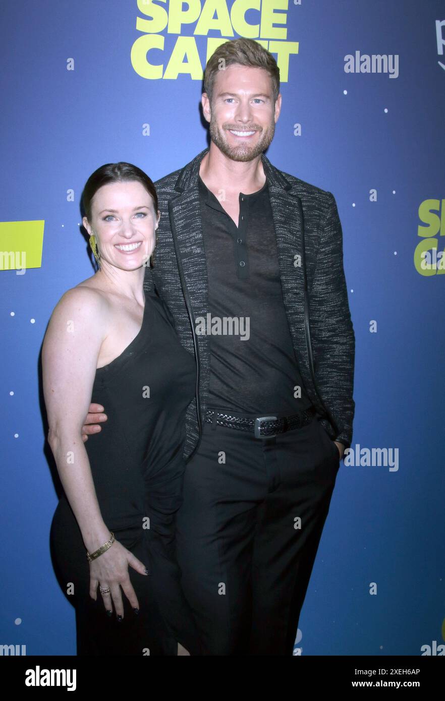New York, NY, USA. 27th June, 2024. Liz W. Garcia and Tom Hopper at the NY premiere of Space ...