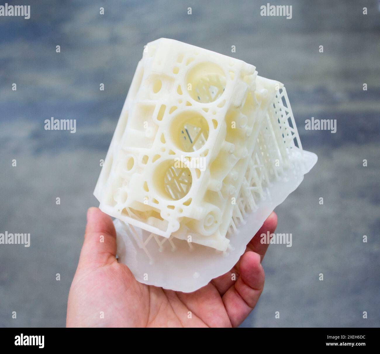 Detailed models in form of internal combustion engine printed on 3D ...