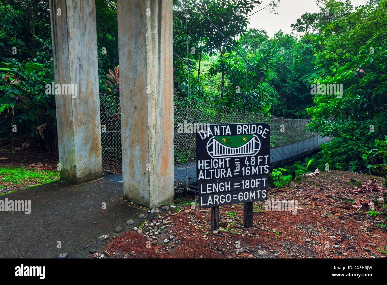 Danta Bridge, Arenal Volcano National Park, Costa Rica Stock Photo - Alamy