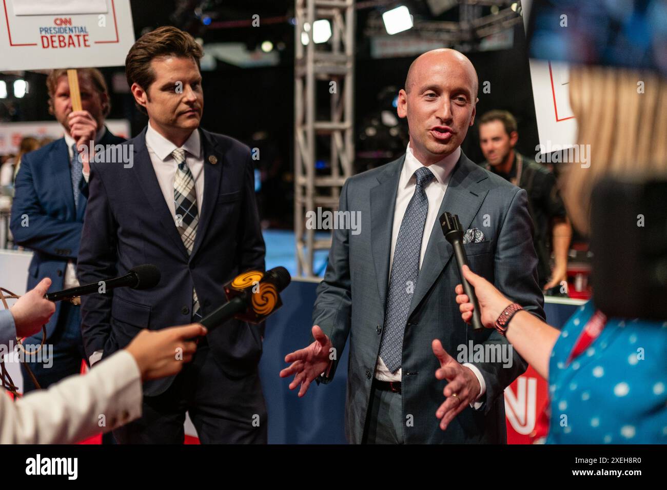 Atlanta, United States. 28th June, 2024. Trump campaign surrogates Matt ...