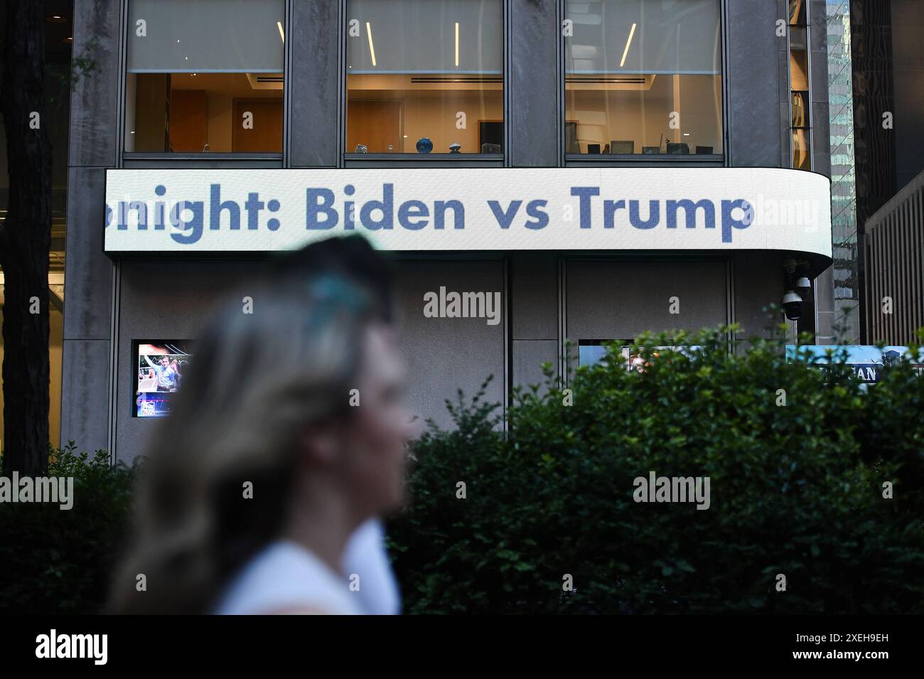 New York, USA. 27th June, 2024. News Corporation building ticker ...