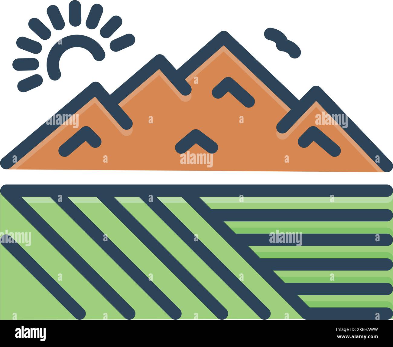 Icon for extensive,valley Stock Vector Image & Art - Alamy