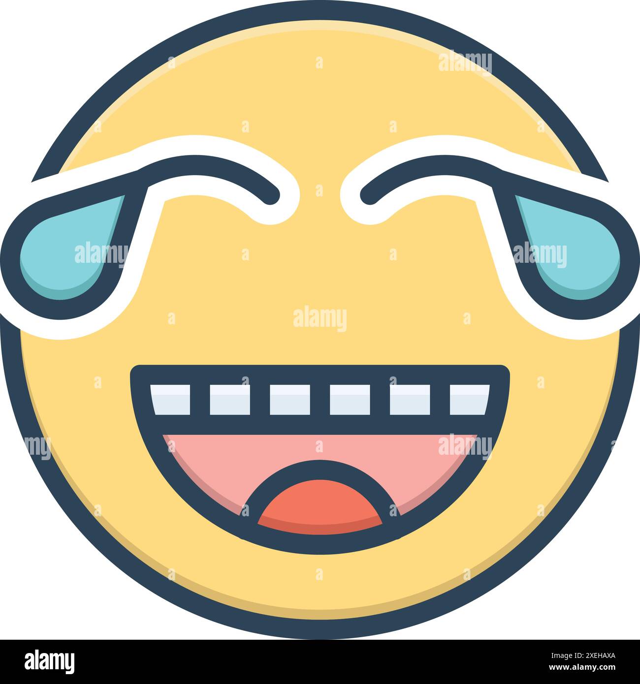 Weep emoji Stock Vector Images - Alamy