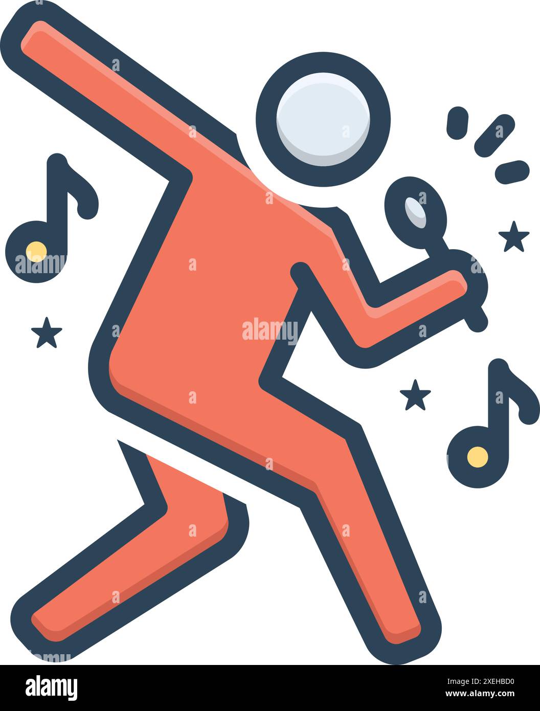 Vocalist symbol hi-res stock photography and images - Alamy