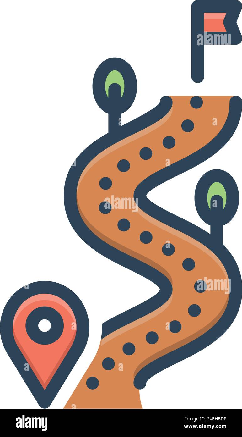 Icon for trail,mark Stock Vector Image & Art - Alamy