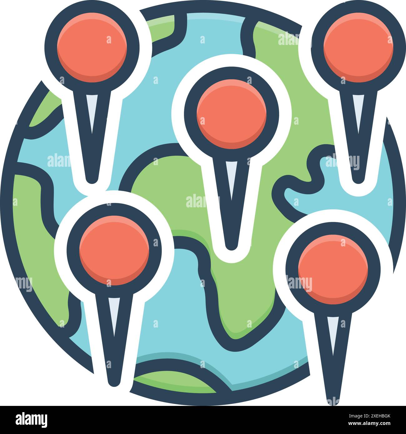 Anywhere and anytime icon illustration hi-res stock photography and ...