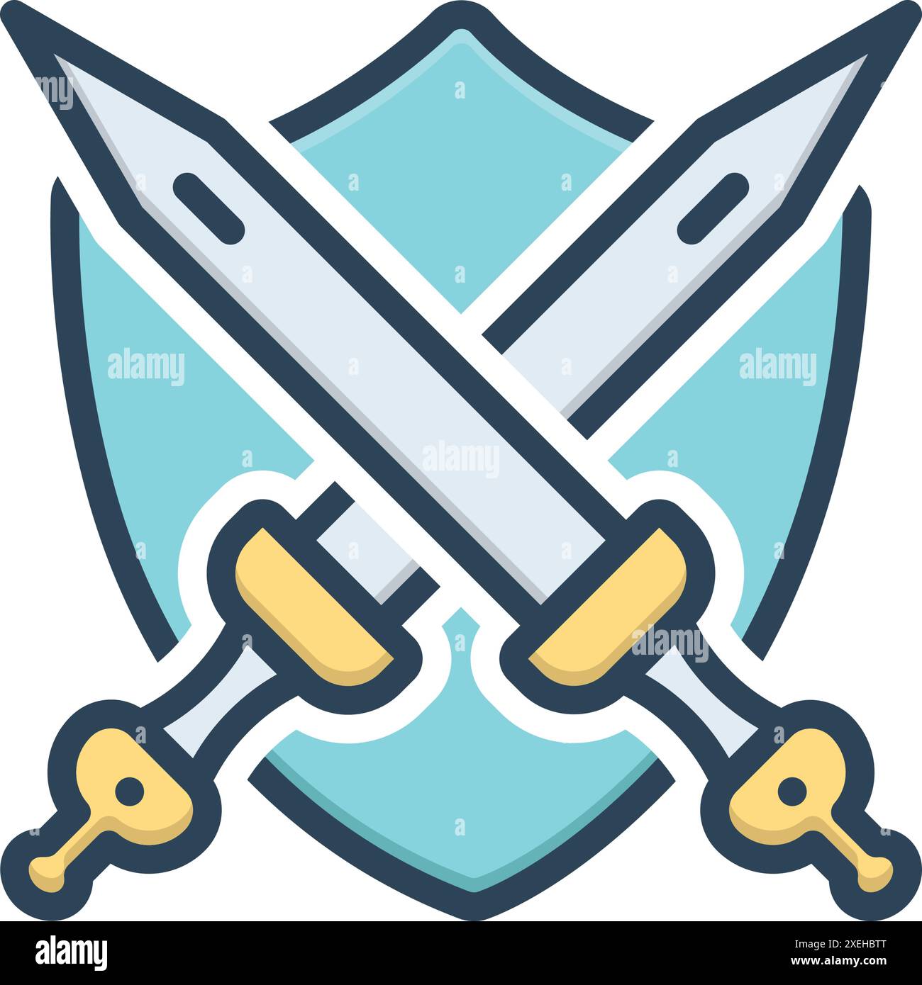 Icon armed sword Cut Out Stock Images & Pictures - Alamy