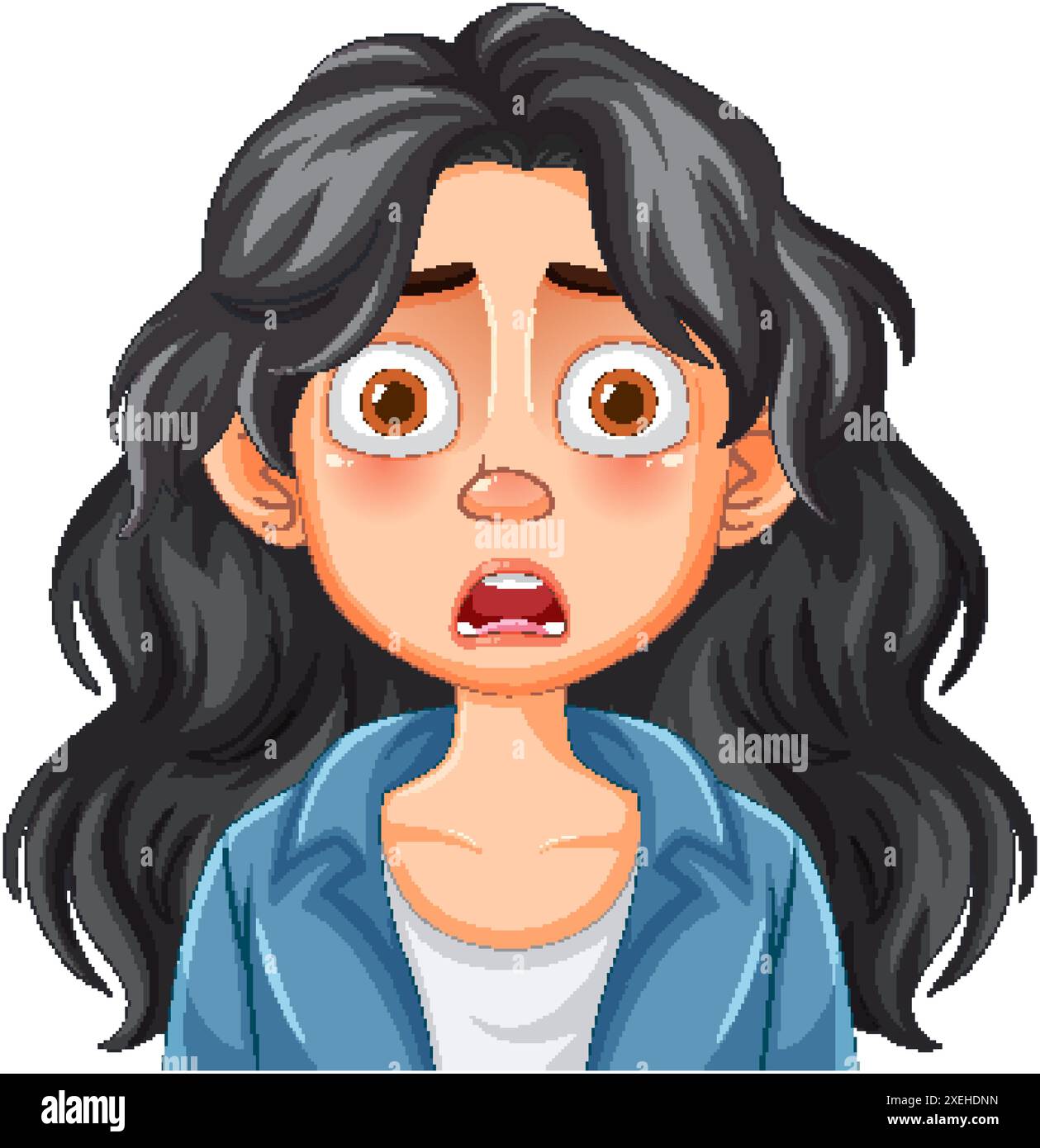 Portrait surprised astonished woman Stock Vector Images - Alamy