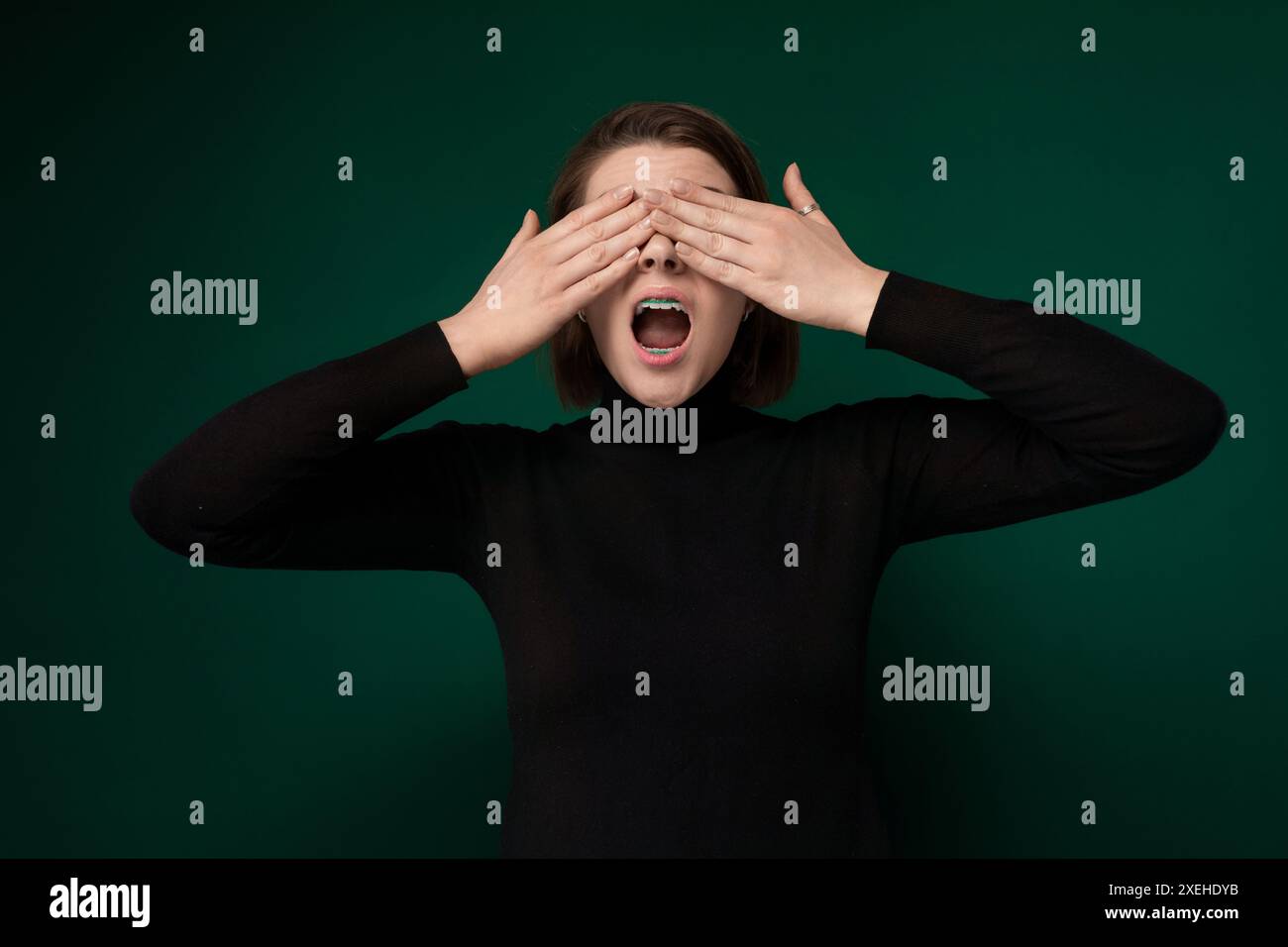 Obscured eyes hi-res stock photography and images - Alamy