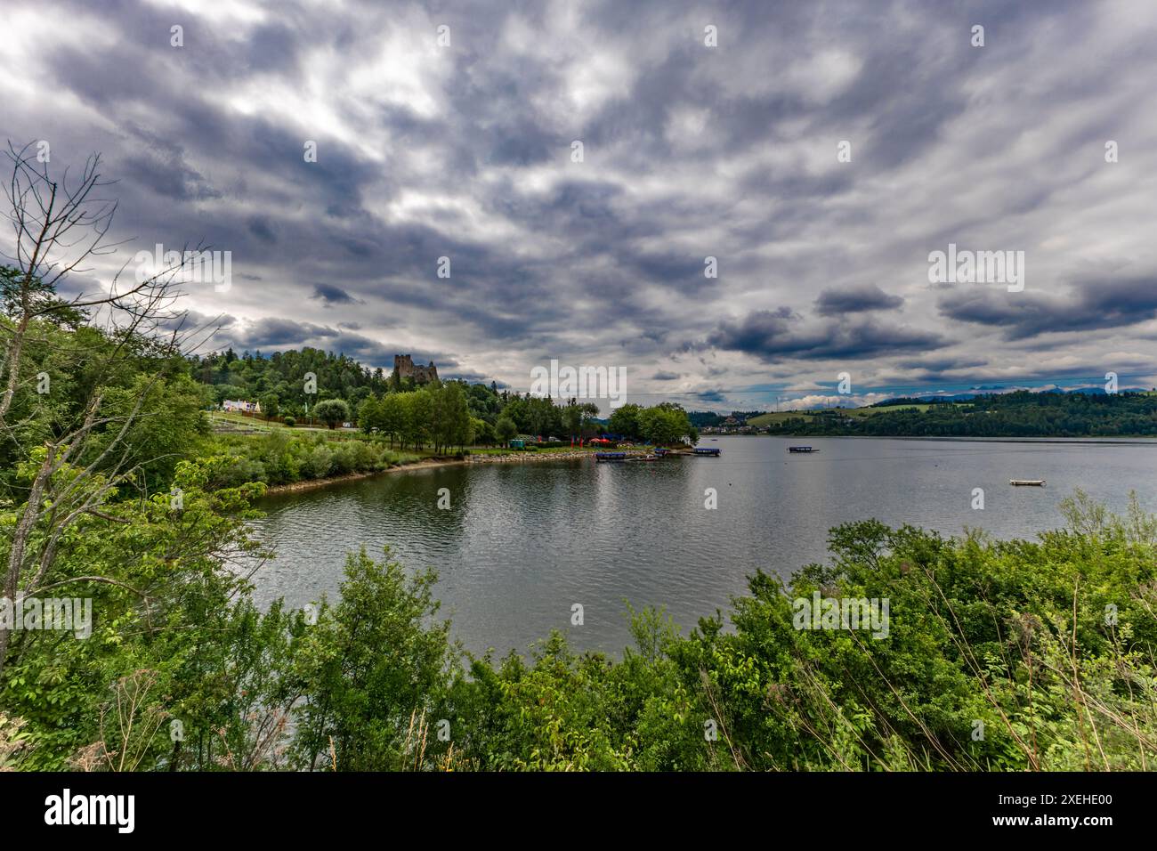 The lake in Czorsztyn is a tourist attraction Stock Photo - Alamy