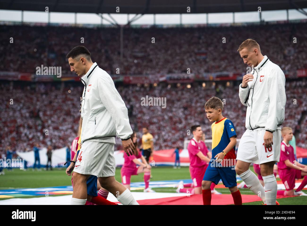 BERLIN, GERMANY - JUNE 21: Bartosz Slisz, Adam Buksa during the UEFA ...