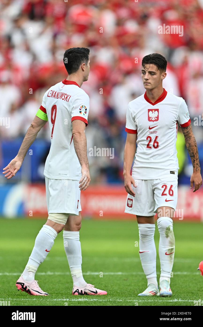 BERLIN, GERMANY - JUNE 21: Robert Lewnadowski, Kacper Urbanski during ...