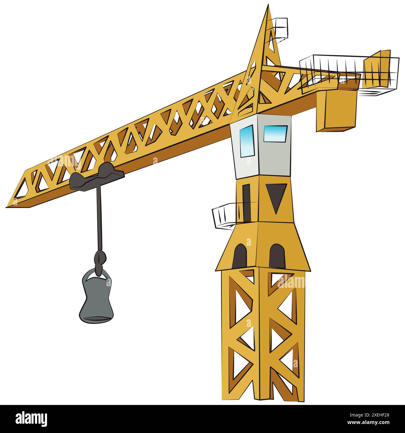 Crane construction Cut Out Stock Images & Pictures - Alamy