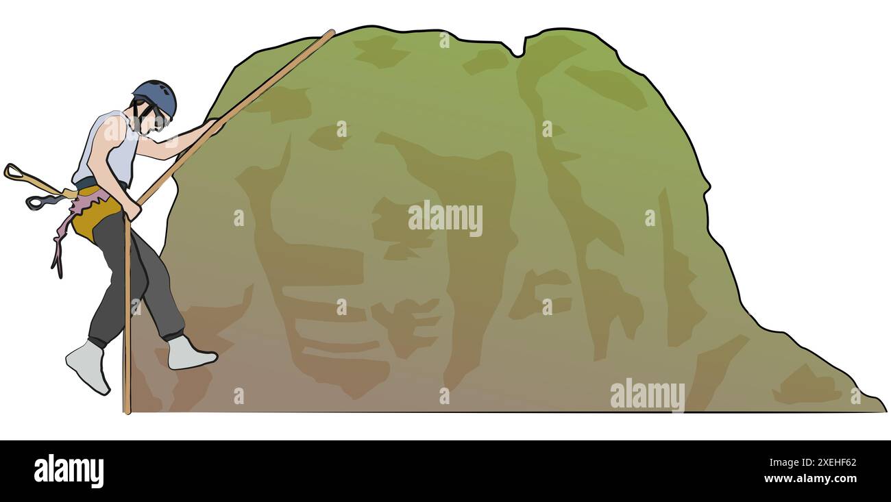 Mountaineer alpinist Cut Out Stock Images & Pictures - Alamy