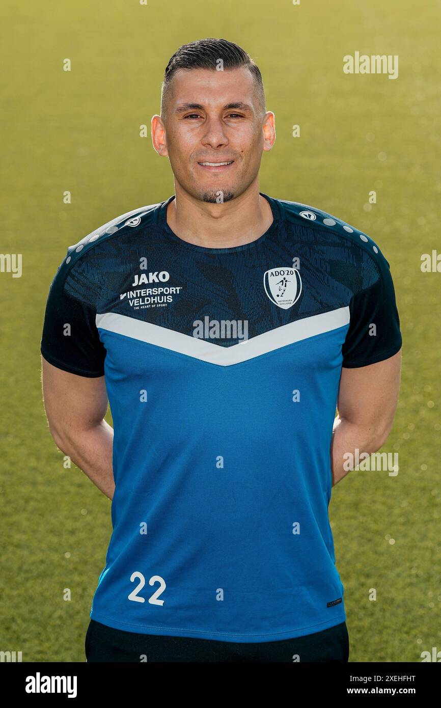 HEEMSKERK, NETHERLANDS - JUNE 27: Virgil Deen of ADO 20 during the ...