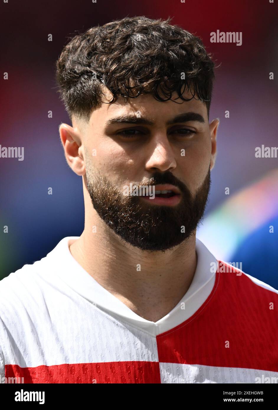 HAMBURG, GERMANY - JUNE 19: Josko Gvardiol of Croatia during the UEFA ...