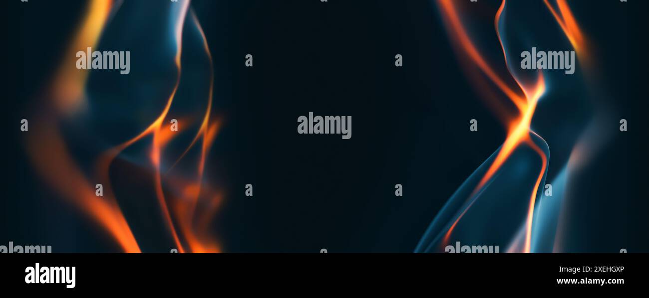 Fire Stripes in the Dark Stock Photo - Alamy