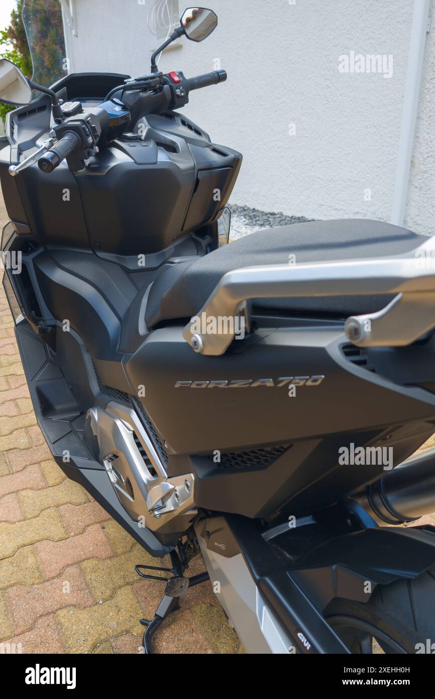 Bordeaux , France - 06 23 2024 : Honda forza 750 motorbike logo sign ...