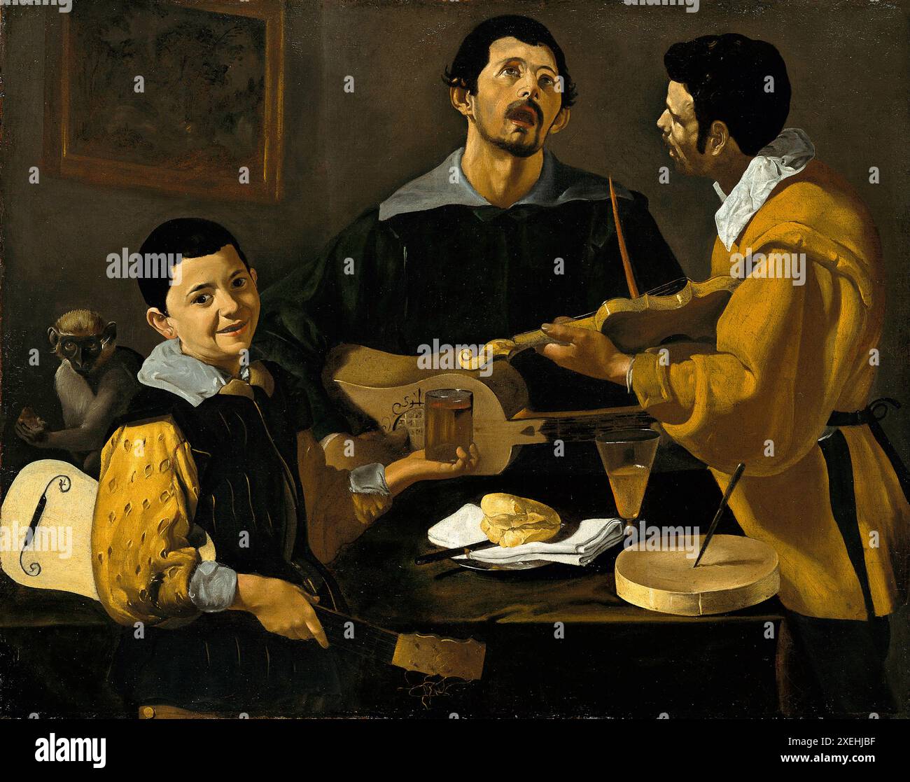 Spanish musicians 17th century painting hi-res stock photography and ...