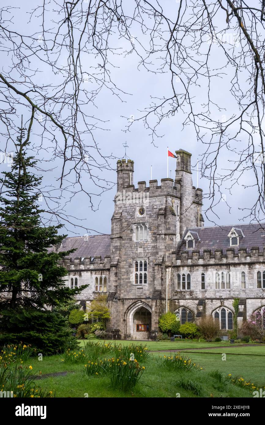 UCC University college cork education main building and gardens Stock ...