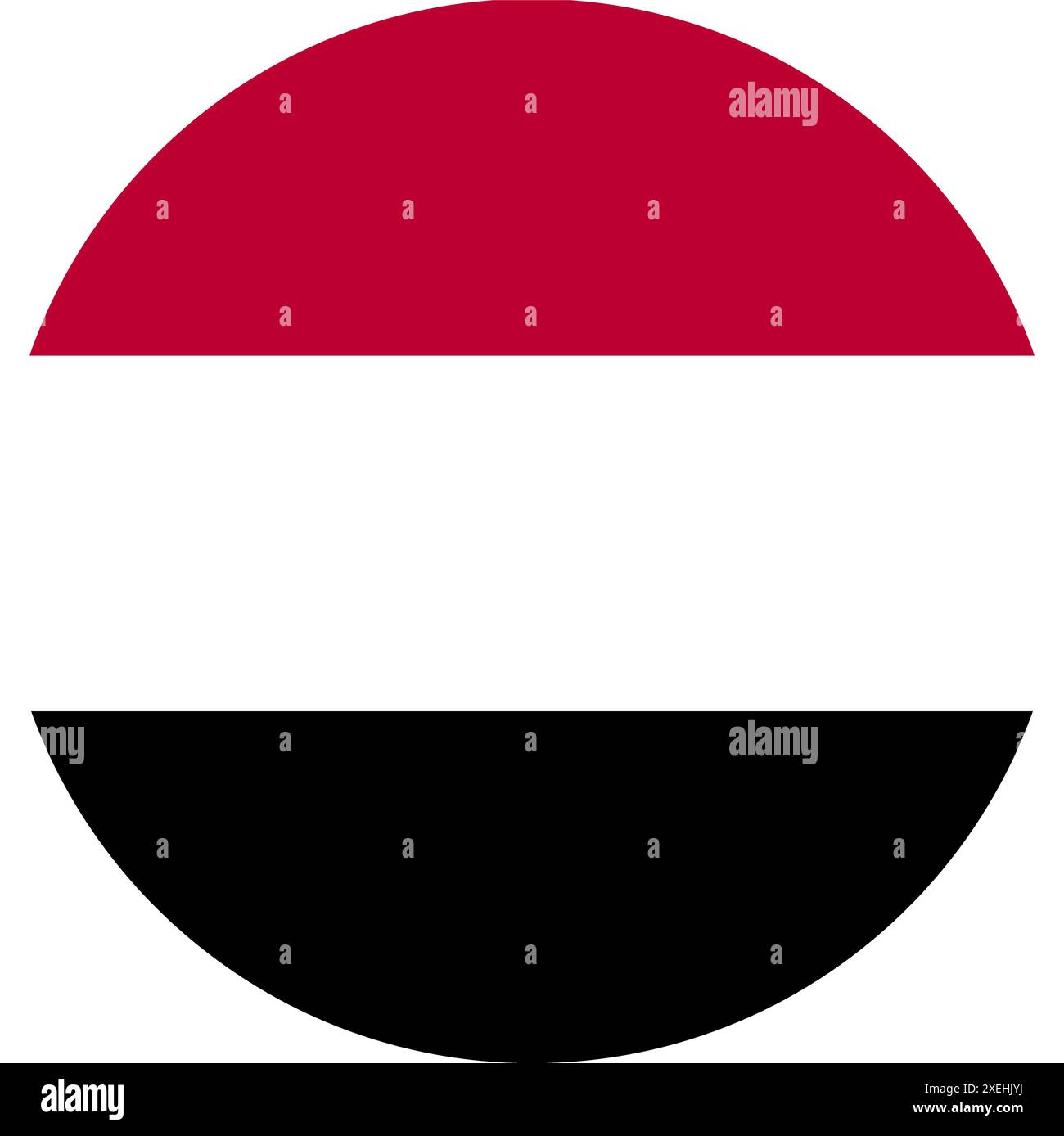 YEMEN Flag in circle, official color, National flag, symbol of nation ...