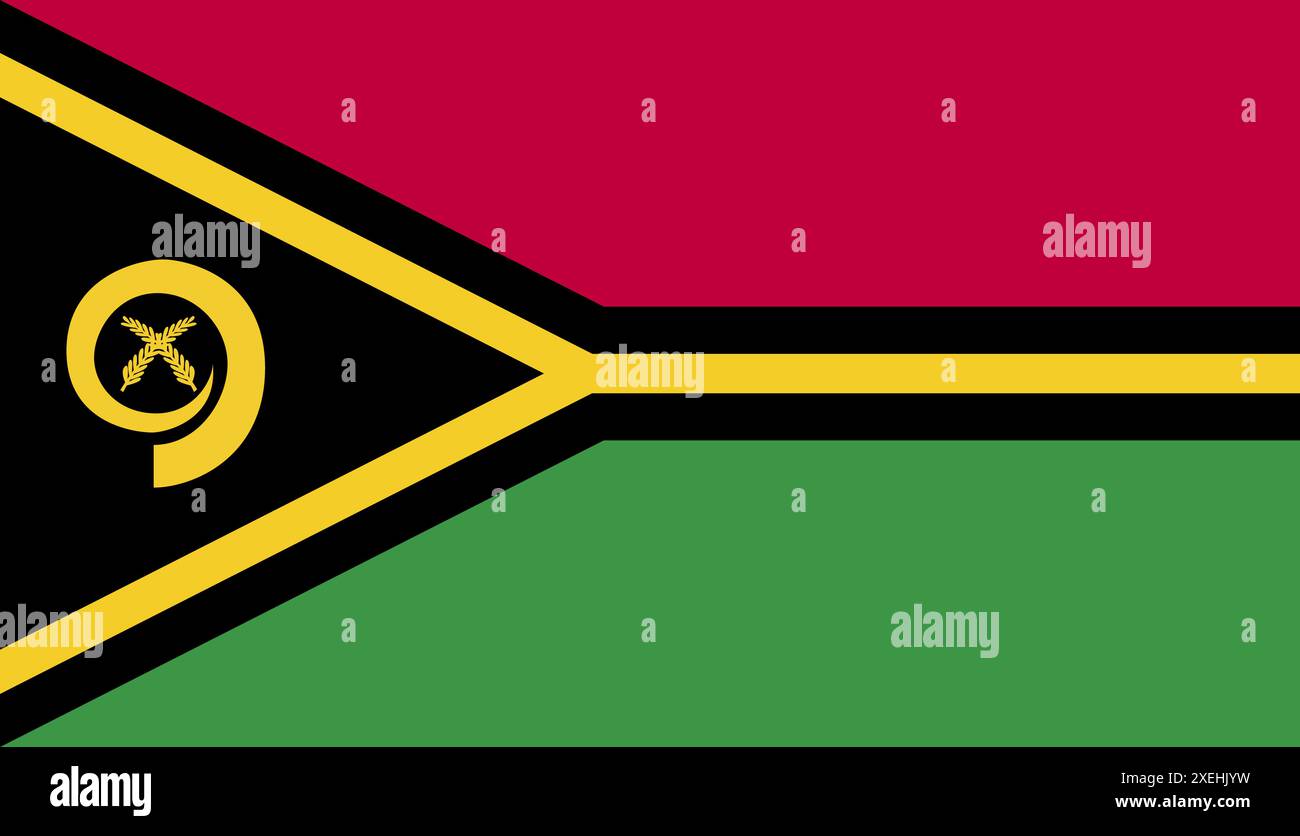 VANUATU Flag, official color, National flag, symbol of nation ...