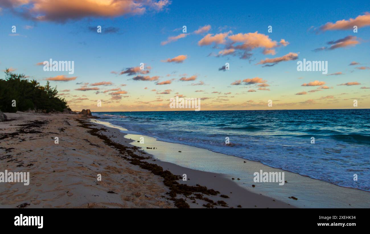 Horseshoe Bay Beach and Deep Bay Beach in Hamilton, Bermuda Stock Photo ...