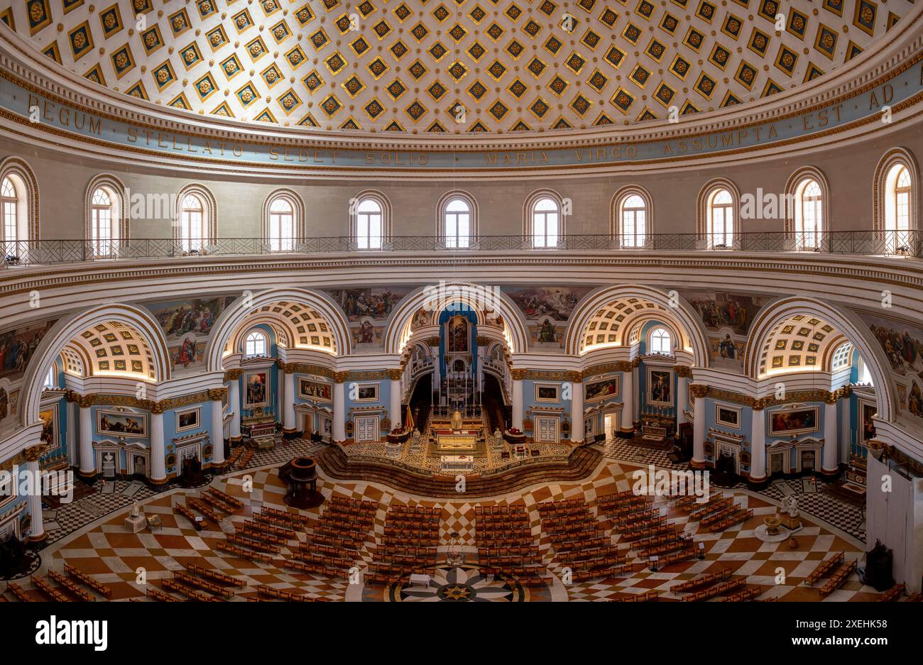 Rotunda of Mosta, Sanctuary Basilica of the Assumption of Our Lady. Malta Stock Photo - Alamy