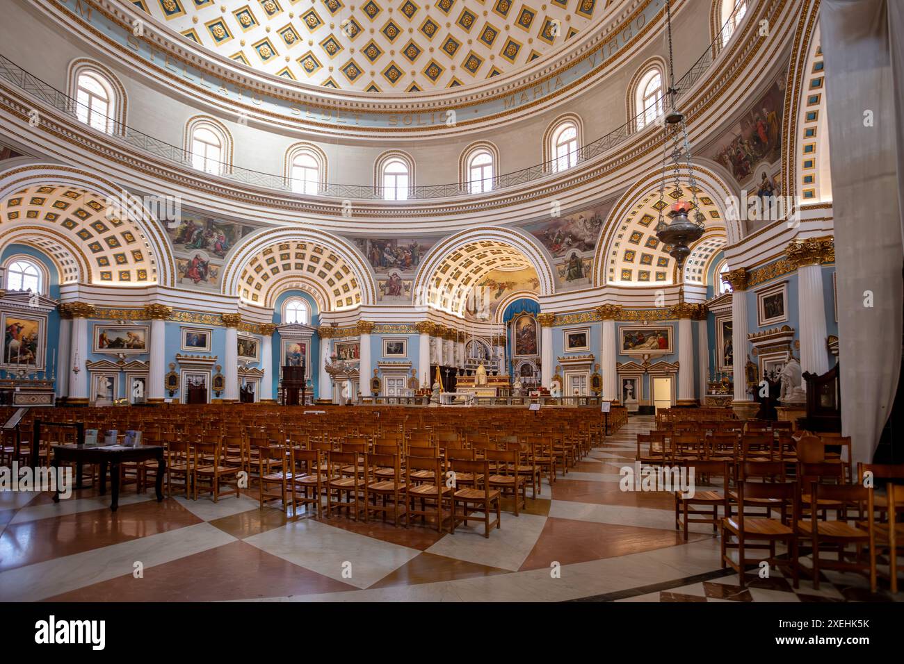 Rotunda of Mosta, Sanctuary Basilica of the Assumption of Our Lady. Malta Stock Photo - Alamy