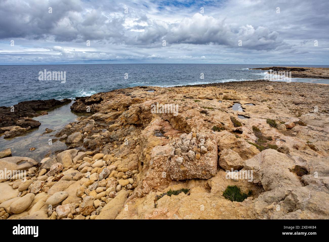 Qawra point beach malta hi-res stock photography and images - Alamy
