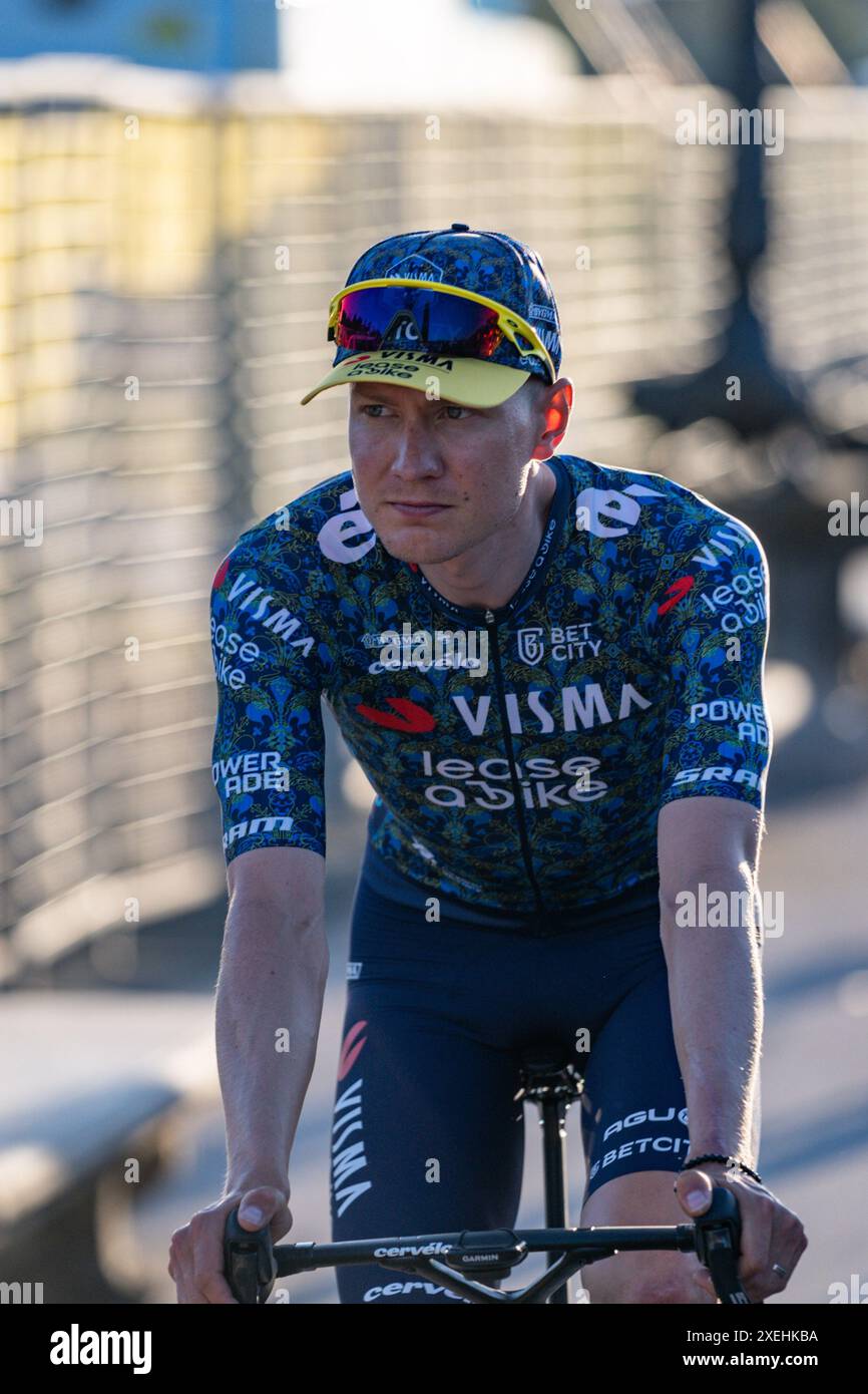 (Visma Lease a Bike) during Team presentation, Tour De France race in Florence, Italy, June 27 ...