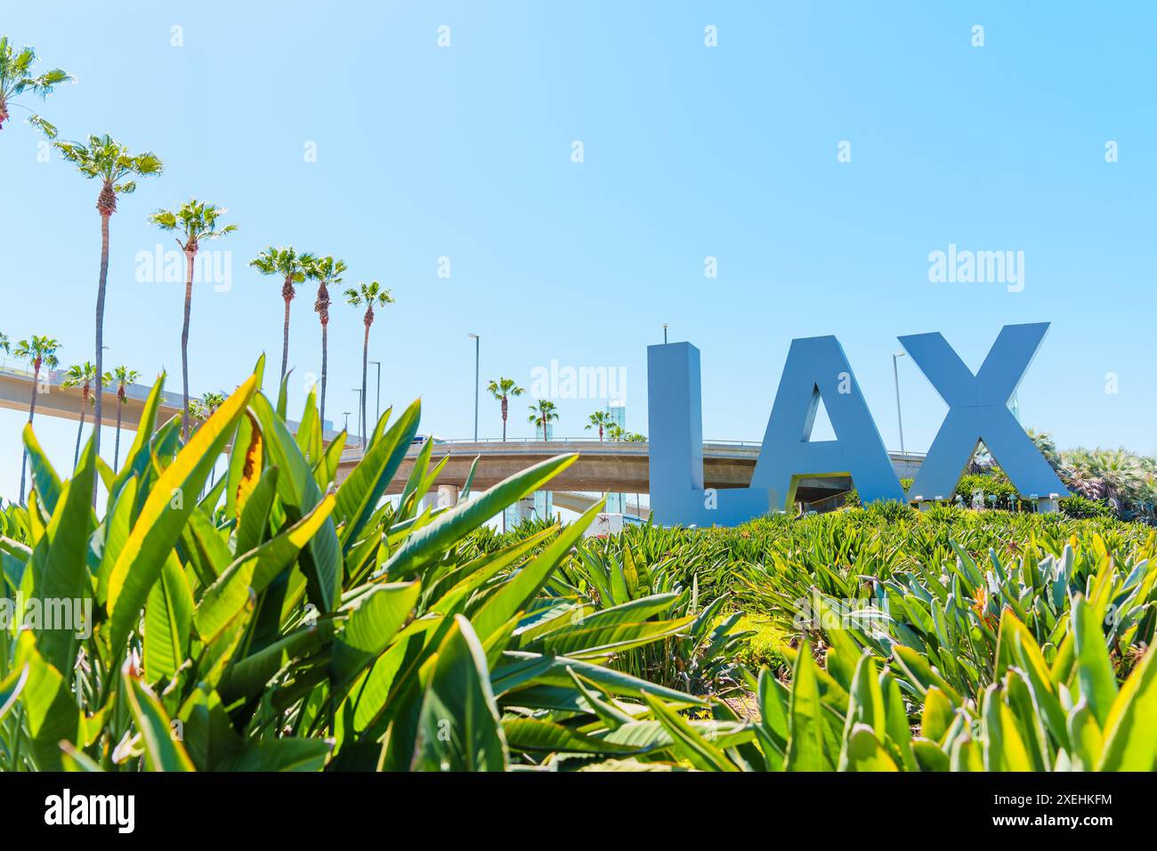 Los Angeles, California - April 8, 2024: The LAX sign at the airport ...