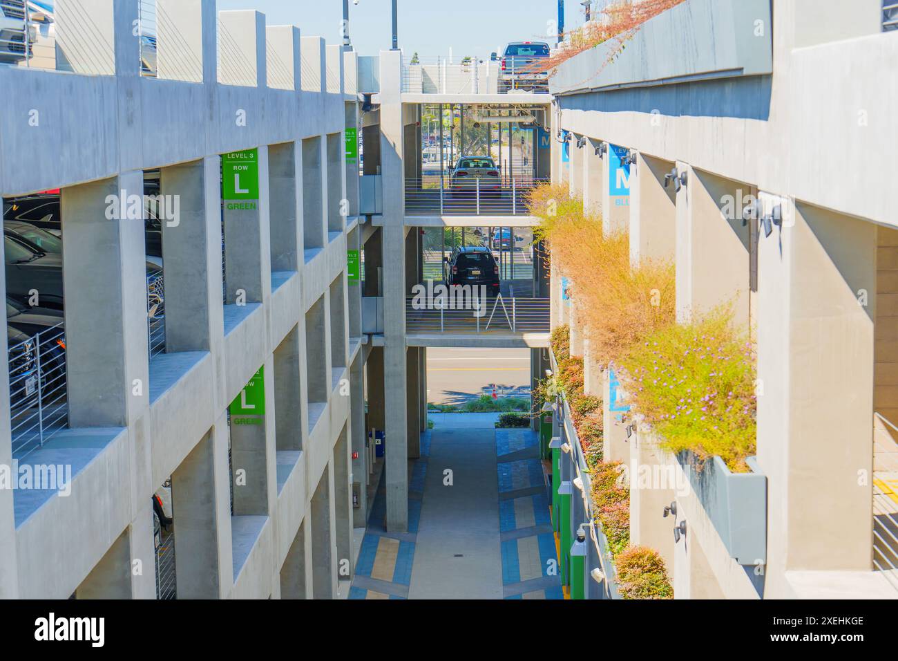 Los Angeles, California - April 9, 2024: Contemporary multi-level ...