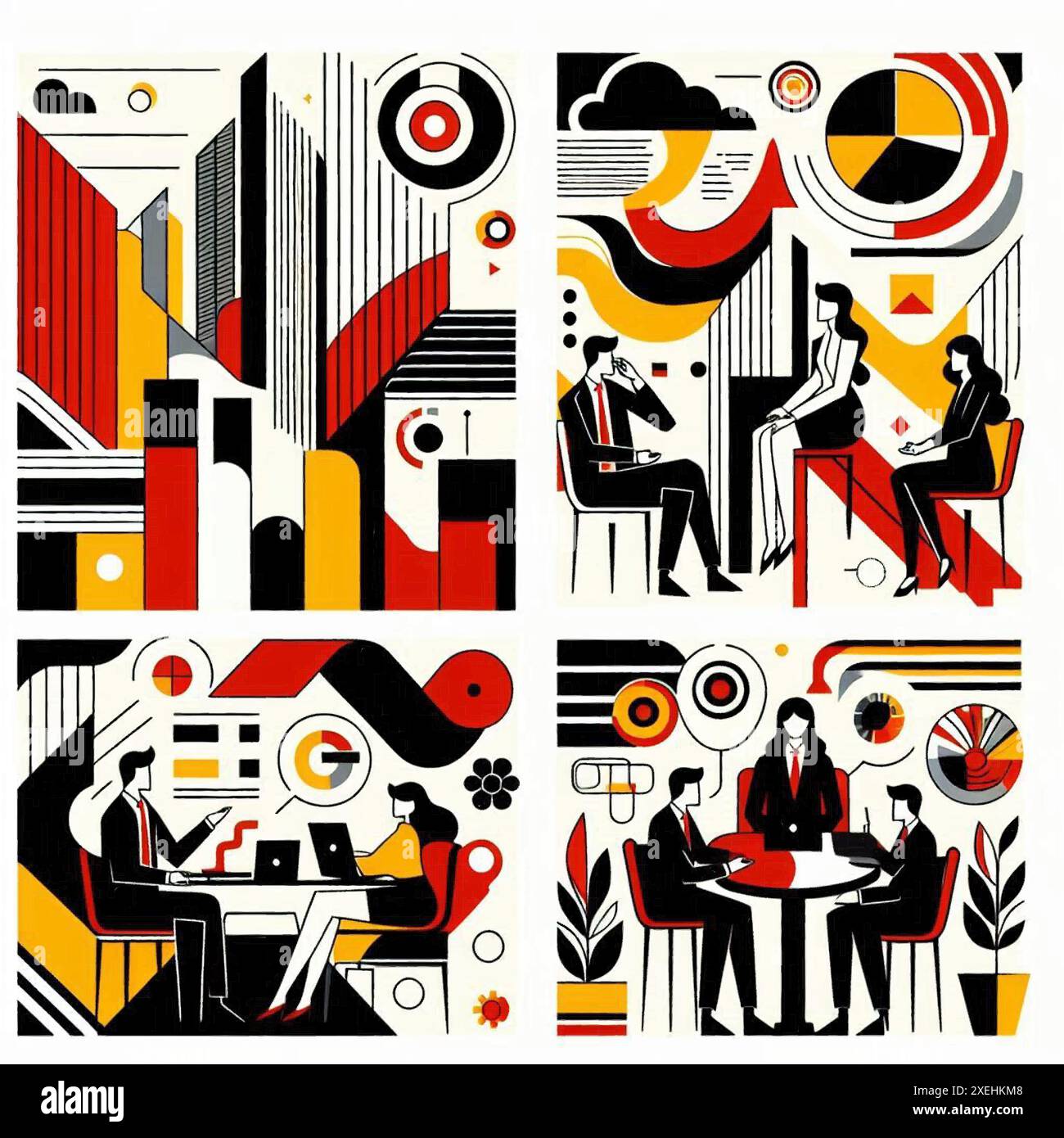 Team co workers Stock Vector Images - Alamy