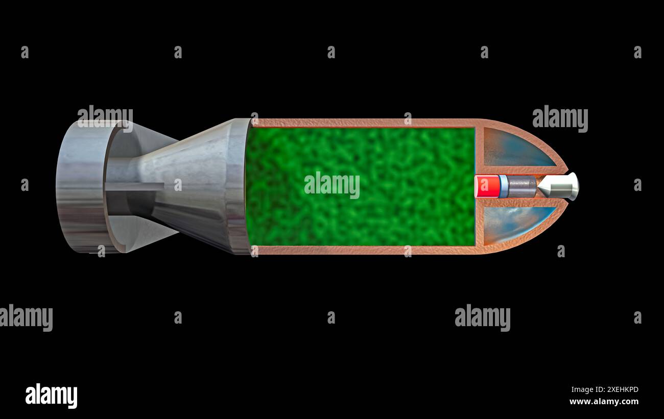 Schematic illustration bomb hi-res stock photography and images - Alamy